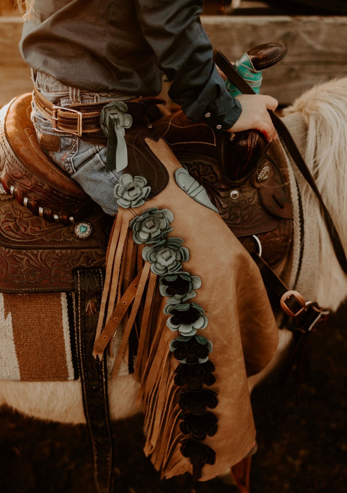 Ranchland Bloom Chaps – Arrow M Saddlery